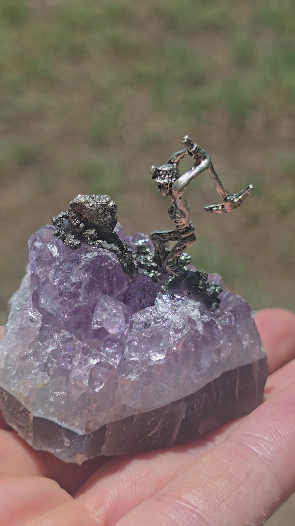 Amethyst, Pyrite, Mining Man – theoldmouldy