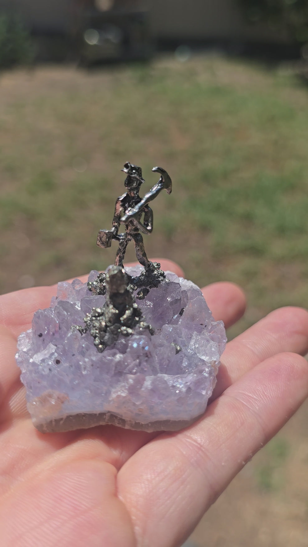 Amethyst, Pyrite, mining man – theoldmouldy