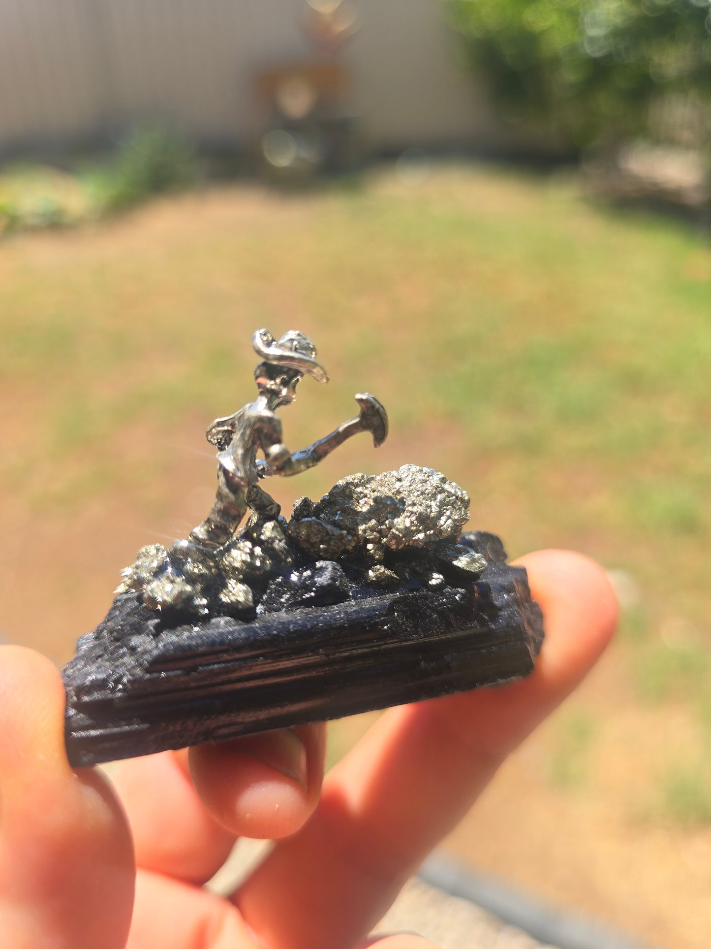 Tourmaline, Pyrite mining man – theoldmouldy