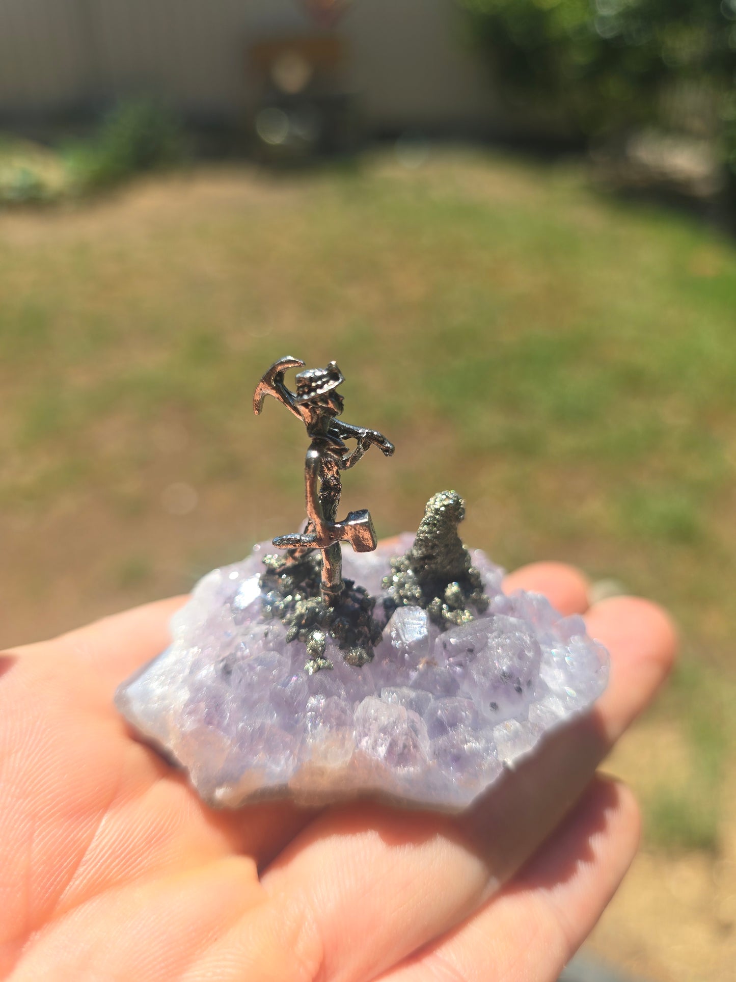 Amethyst, Pyrite, mining man – theoldmouldy